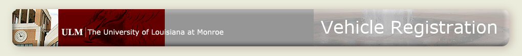 ULM Vehicle Registration Login